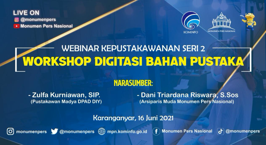 Siaran Pers: Monumen Pers Nasional Selenggarakan Workshop Digitasi ...